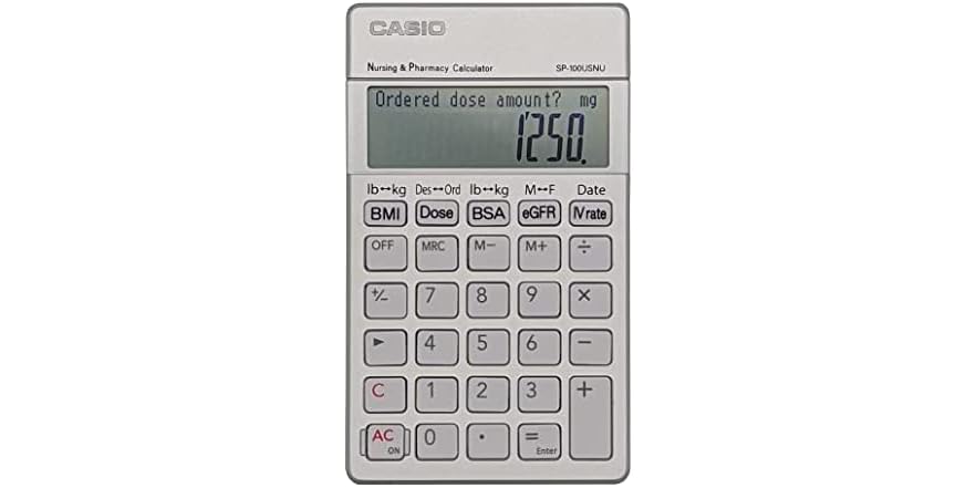 Casio Nursing & Pharmacy Calculator