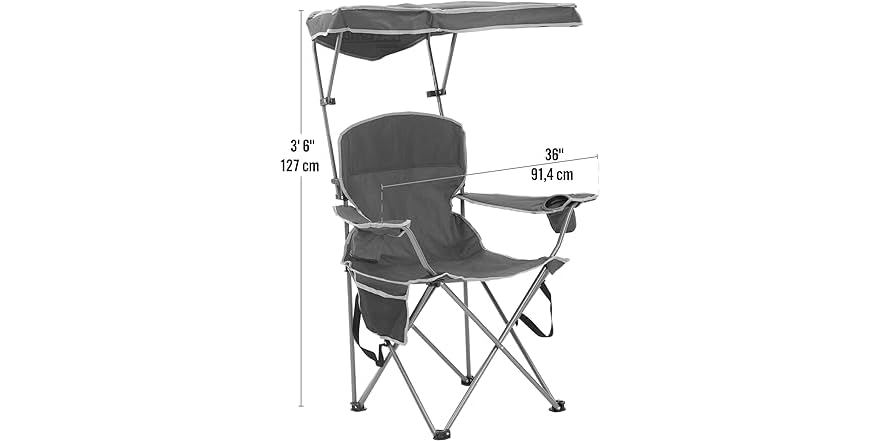 Quik Shade Max Shade Gray Chair