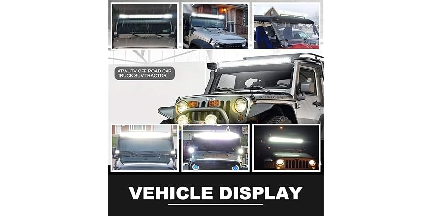 DOT 5D 12INCH 72W LED Light Bar+4Inch 60
