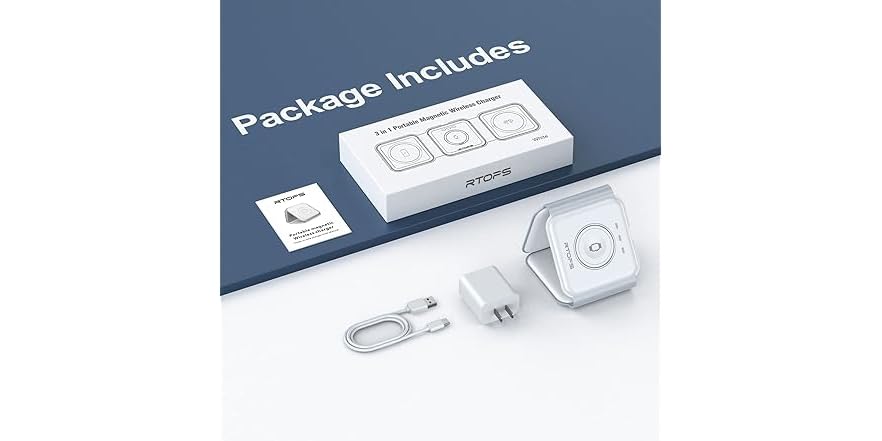 RTOPS WP020 Magnetic Wireless Charger 3 in 1 white