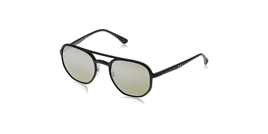 Ray-Ban Hexagonal Sunglasses, Mirrored Silver, 53 mm