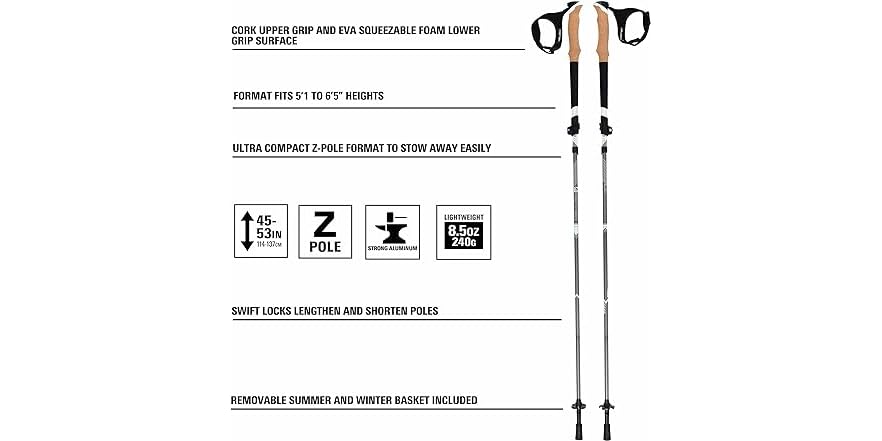 Terrain™ Alpha Aluminum Trekking Poles