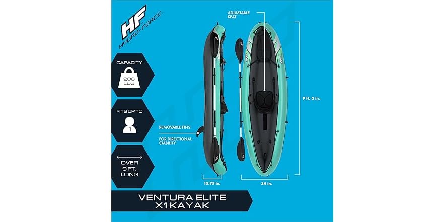 Bestway Hydro-Force 1-Person Inflatable Kayak Set