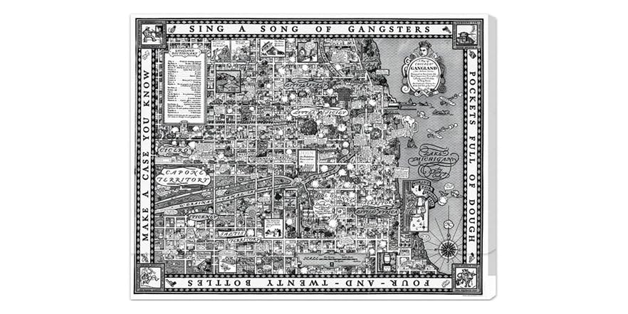 Chicago's Gangland 1931 Night (3 Sizes)