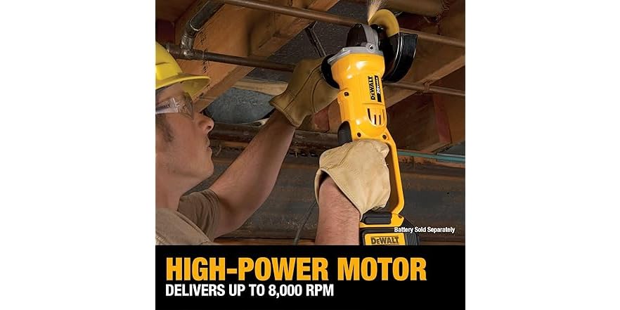 DEWALT DCG412B 20V MAX 4-1/2 Inch Angle Grinder, Bare Tool (Open Box)