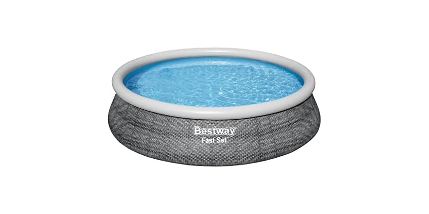 Bestway - Fast Set 15 Foot Round Inflatable Pool Set