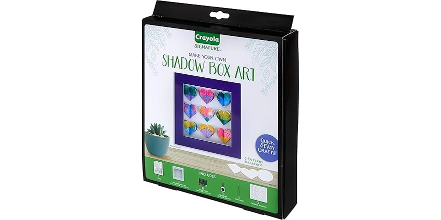 Crayola DIY 13-pc Shadow Box Frame Kit