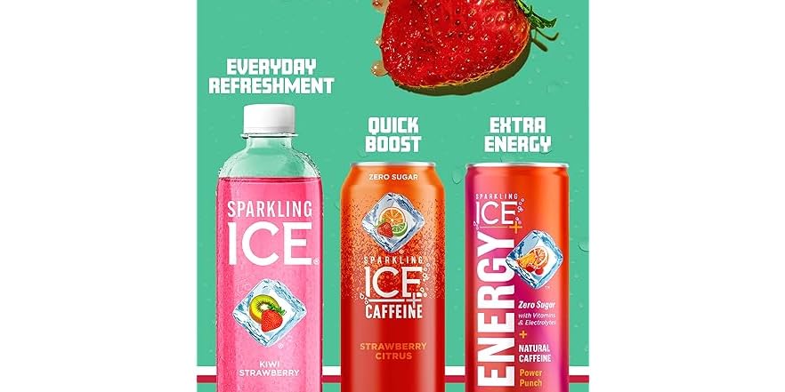 Sparkling Ice, Kiwi Strawberry Sparkling Water