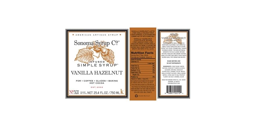 Sonoma Syrup Co. Latte Syrup Duo