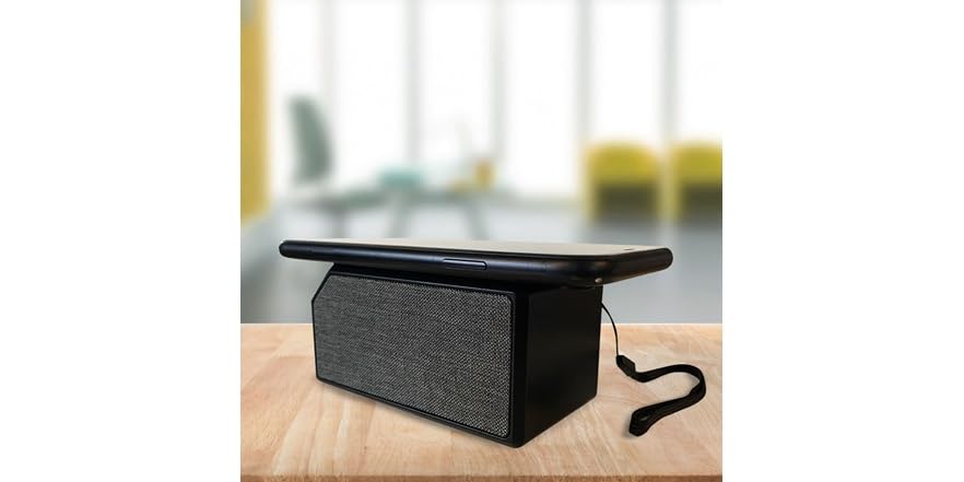 Mini Wireless Speaker and Charging Pad - Rectangle