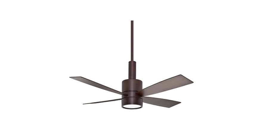 54-Inch Bullet Ceiling Fan, Walnut