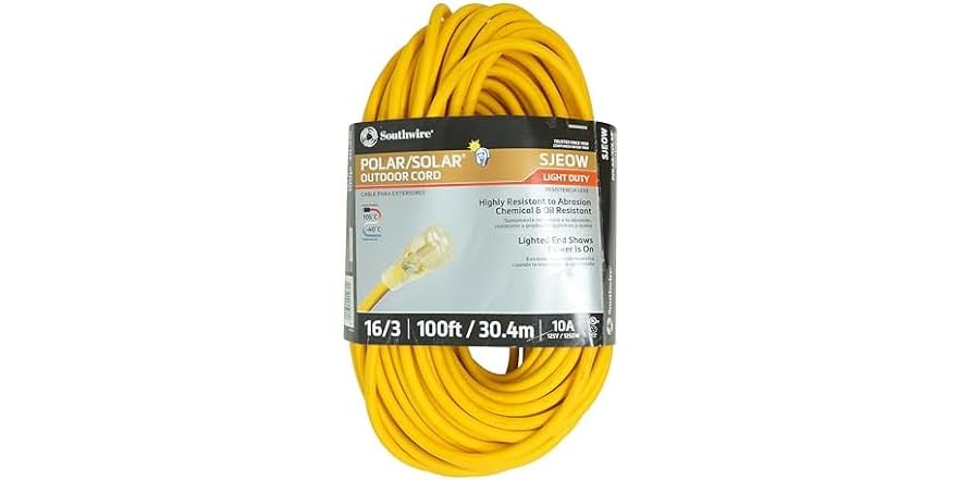 Southwire Coleman Cable 16/3 100-Foot All-Weather
