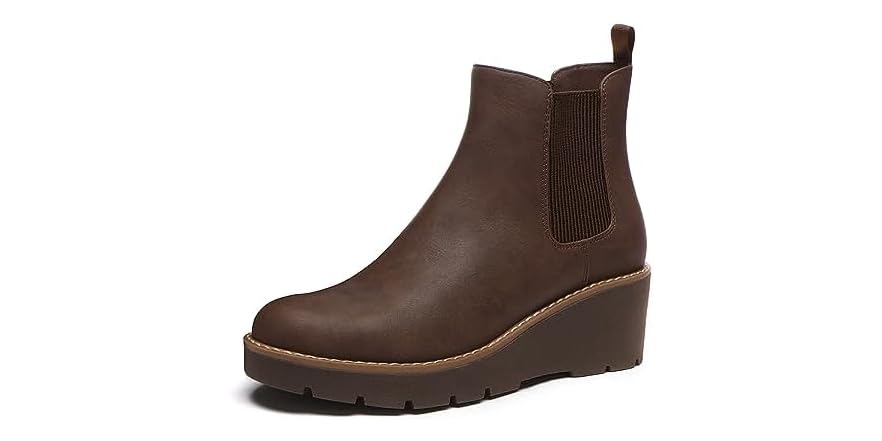 Athlefit Women's Chelsea Wedge Boots