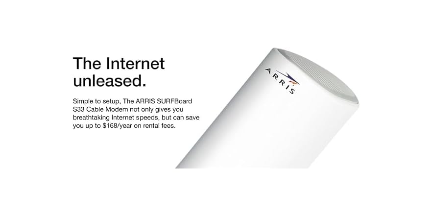 ARRIS Surfboard S33-RB DOCSIS 3.1 Multi-Gigabit Cable Modem (Open Box)