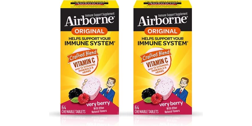 Airborne Chewable Tablets 2Pk Very Berry