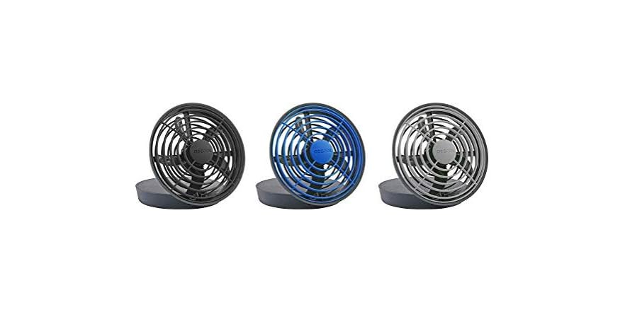 O2COOL 5" Portable USB Fan 3 Pack