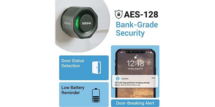 Bosma Aegis Smart Lock w/Fingerprint Keypad Bundle