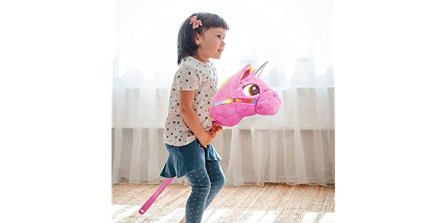 Linzy Plush 36'' Unicorn Riding Stick