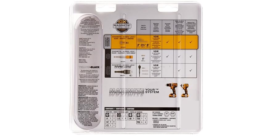 DeWALT MAXFIT 30-Piece Screw Lock Set