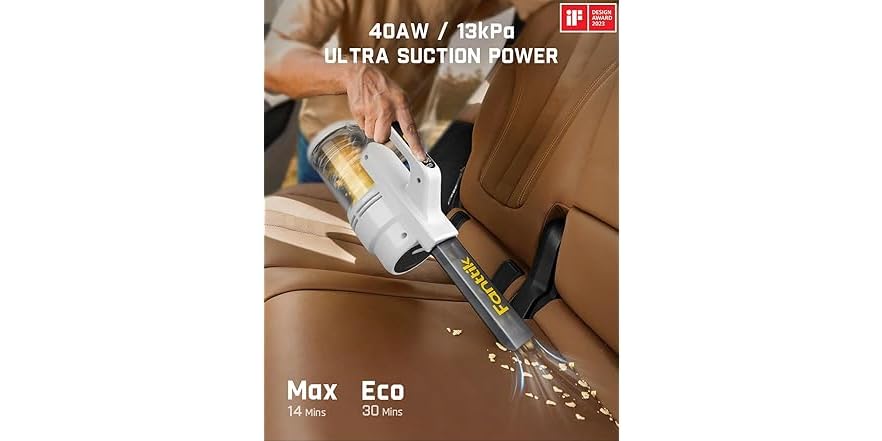 FANTTIK V9 V9 Mate Cordless Car Vacuum - White