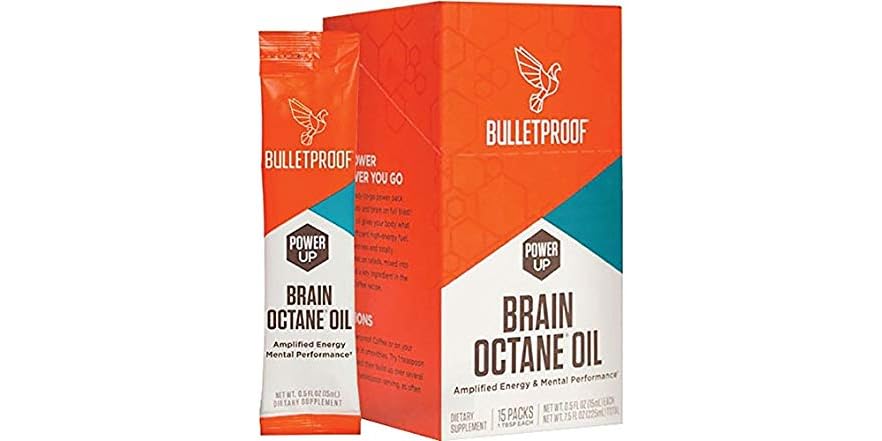 Bulletproof Brain Octane Oil Go Packs Travel Friendly