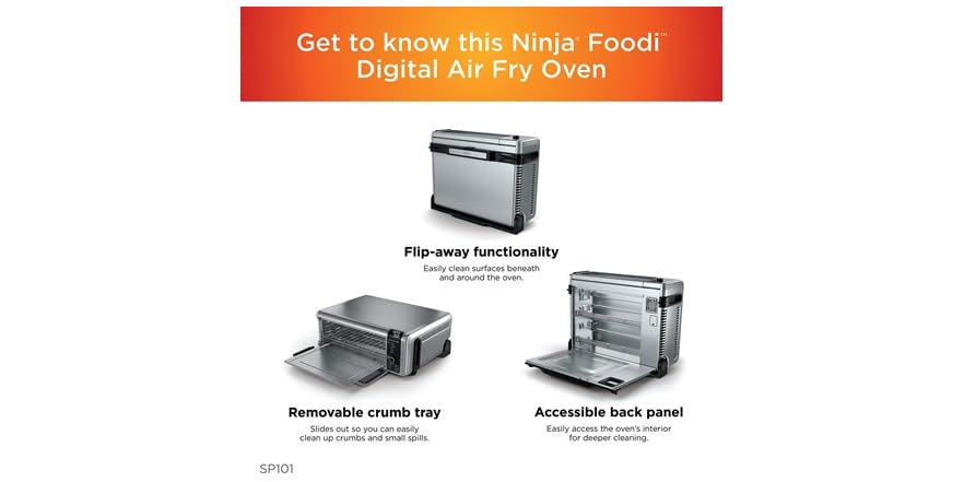Ninja SP101 Digital Air Fry Countertop Oven, S&D