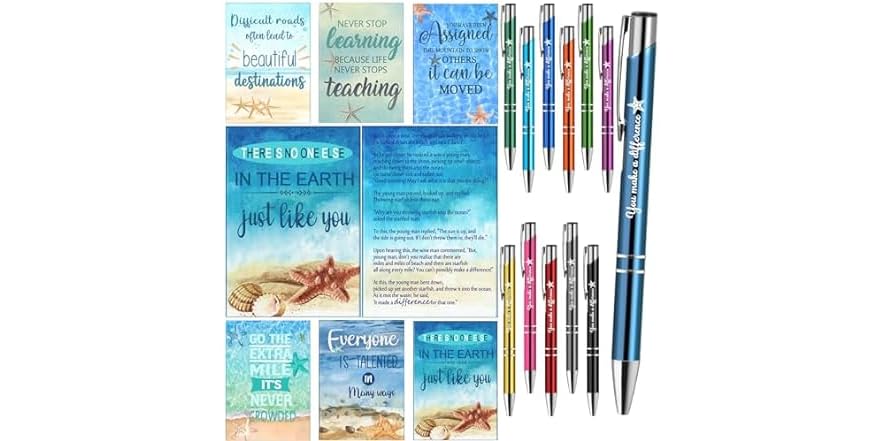 72 Pack Inspirational Notepad With Pens