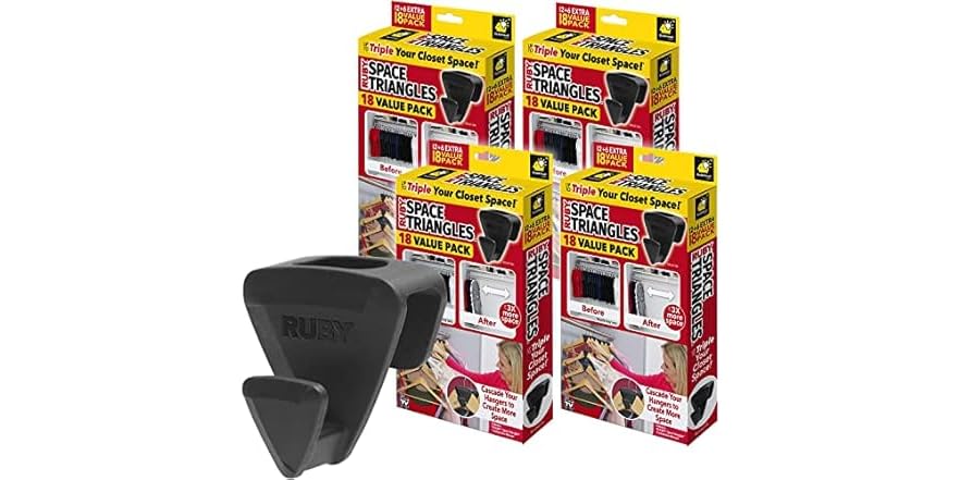 Ruby Space Triangle Hangers 4pk
