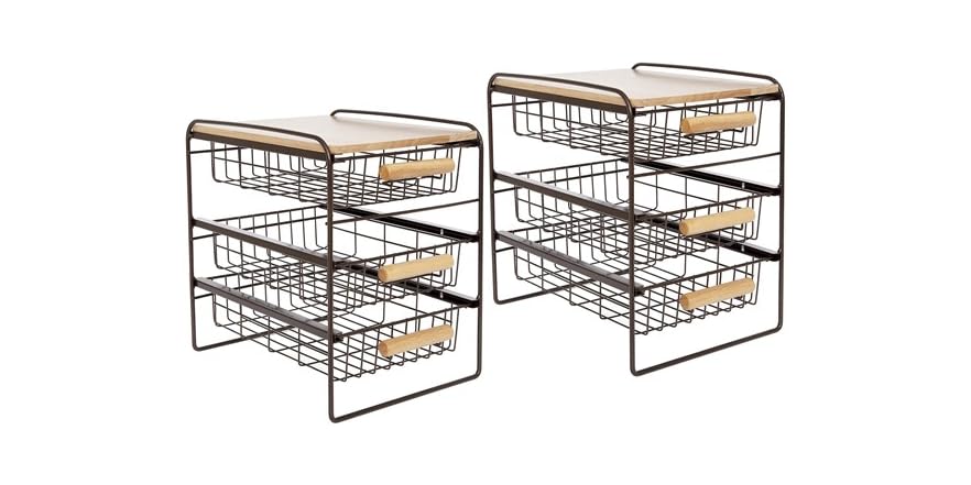 Origami Mesh Sliding Drawers- 2 Pack (Open Box)