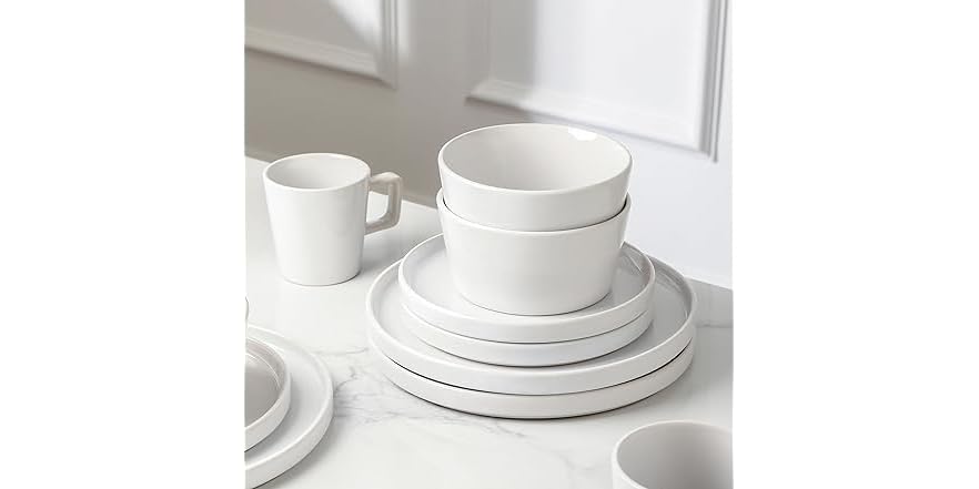 Stone Lain Celina Modern Stoneware 16-Piece Dinnerware Set