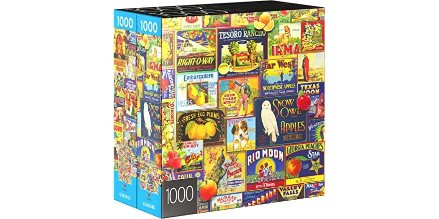Spin Master Games 2-Pack of 1000-Piece Jigsaw Puzzles