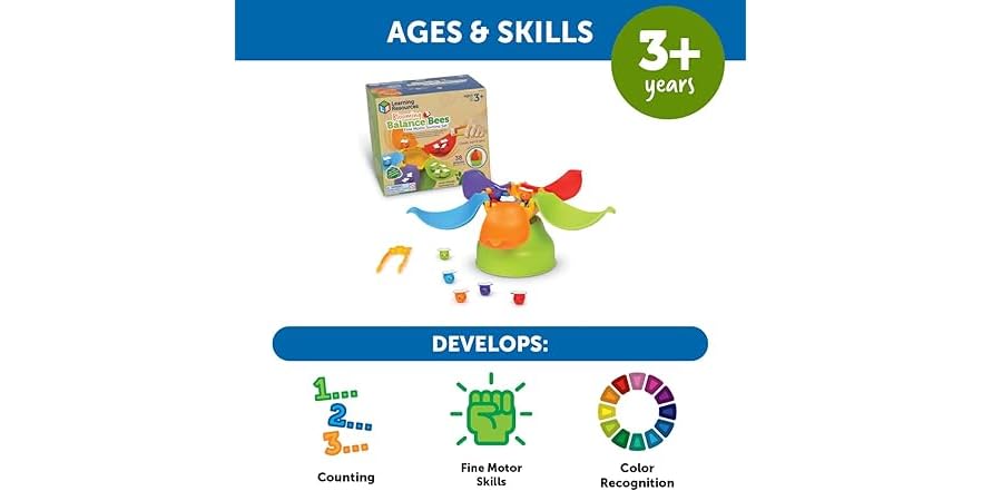 Learning Resources Blooming Balance Bee Set