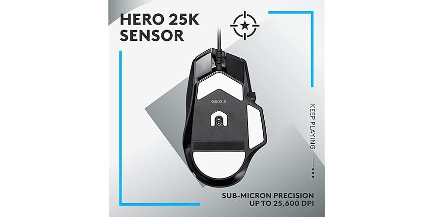 Logitech G502 X Wired Gaming Mouse (Open Box)