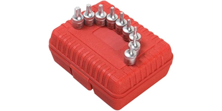 1/4" Drive 9-Piece Stubby Star Drive Bit Set