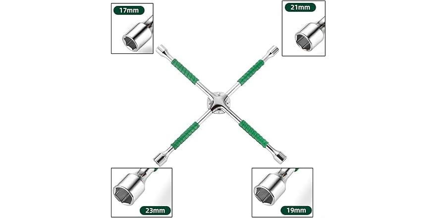 Heavy Duty 4 way Lug Wrench