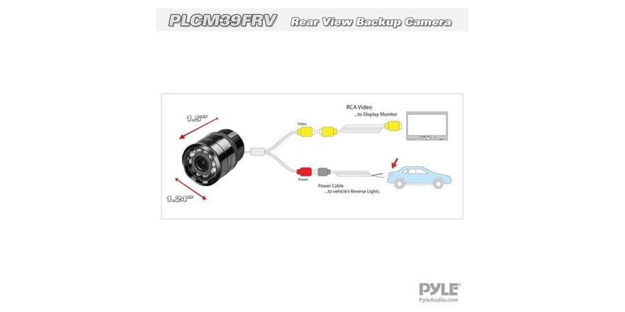 Pyle CAR CAMERA W/FRONT AND REAR VIEW