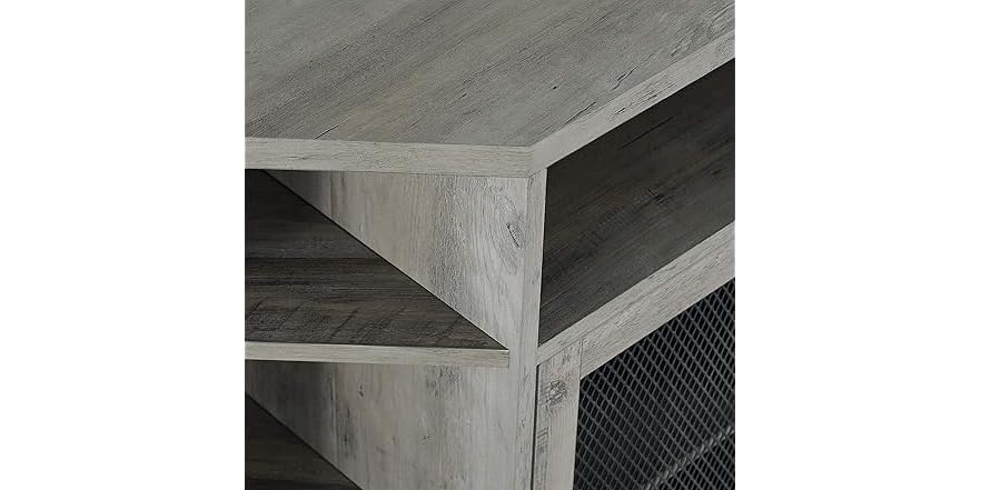 Walker Edison Metal Mesh TV Stand