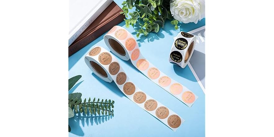 1500Pc 1 Inch DIY Round Adhesive Labels