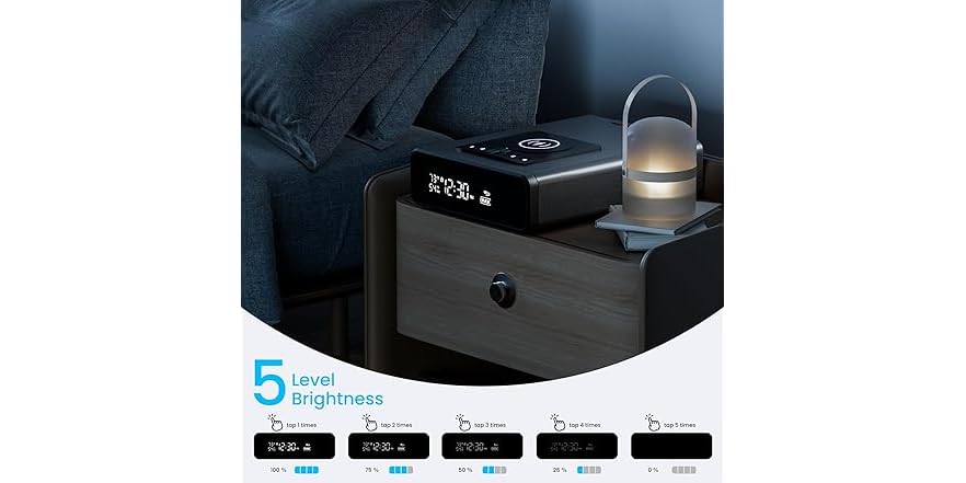 Biometric Gun Safe with Clock Display