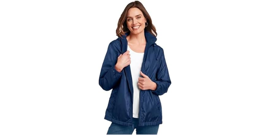 TOTES Hooded Rain Jacket for Women
