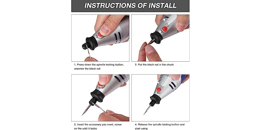 WORKPRO Rotary Tool Kit