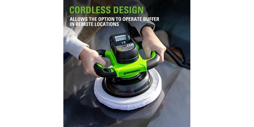 Greenworks 24V Cordless Car Buffer