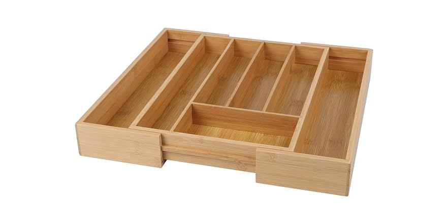 Bamboo Expandable Drawer Organizer