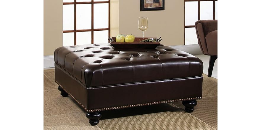Oliver Tufted Square Ottoman