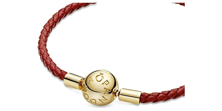 Pandora 568777C01-S2 19cm, 7.5 in Moments Red Woven (Open Box)