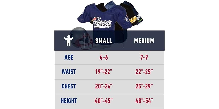 CHICAGO BEARS Deluxe Youth Uniform Set (S)