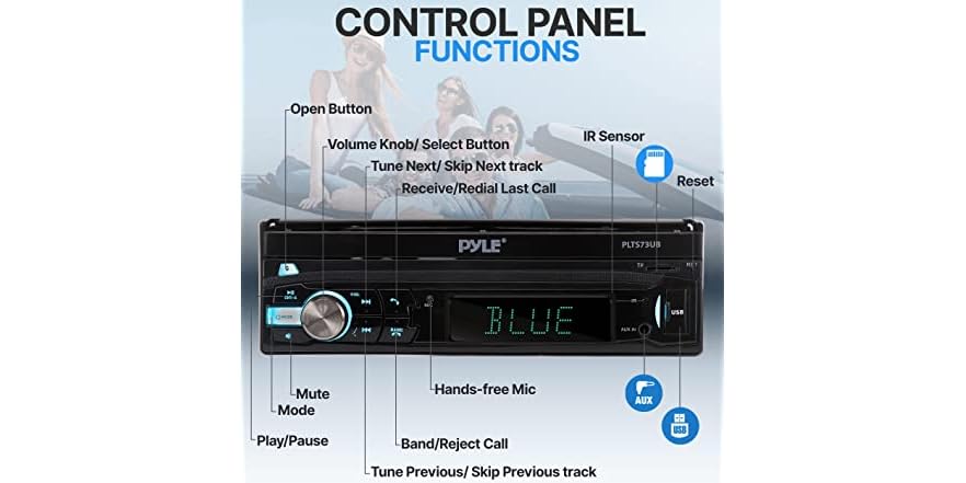 Car Stereo Video Receiver - Multimedia Disc Player