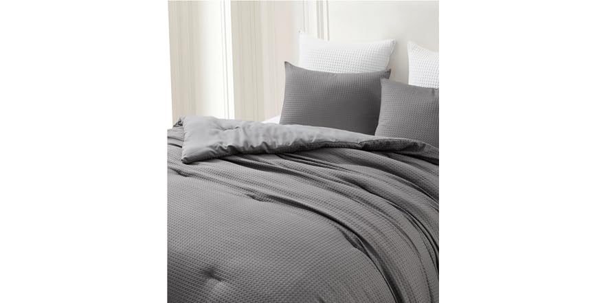 Kathy Ireland 3 Pc Waffle Comforter Set