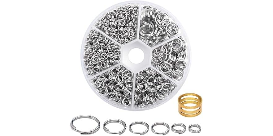 Aylifu Iron Split Rings, 1 Box (100g)