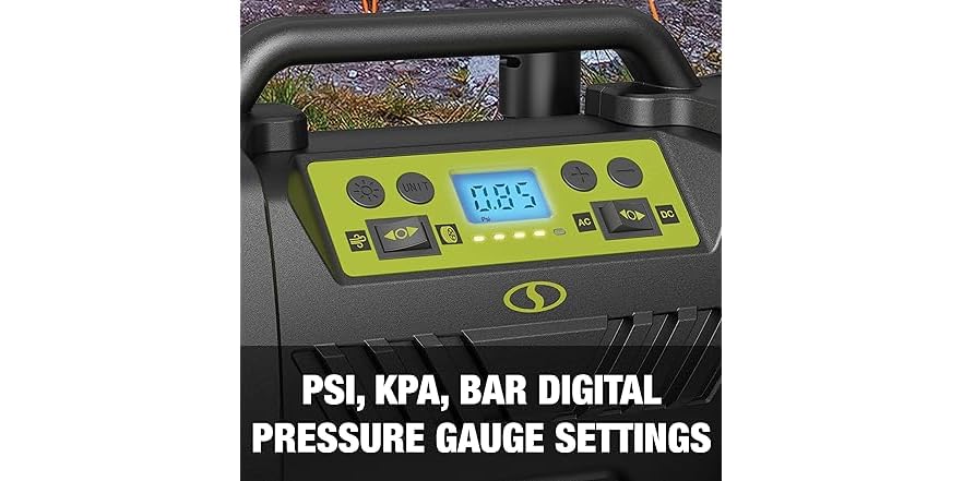 Auto Joe Hybrid 12V/120V AC Tire Inflator/Deflator